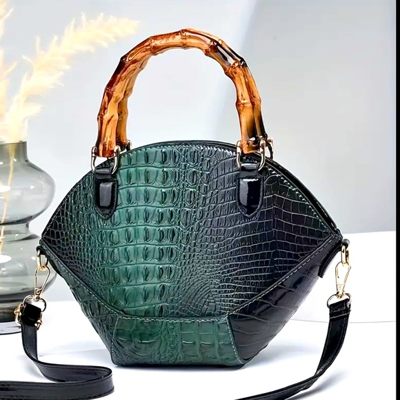 The Accessory Collective | Bags | Nwt Convertible Bamboo Vegan Leather ...